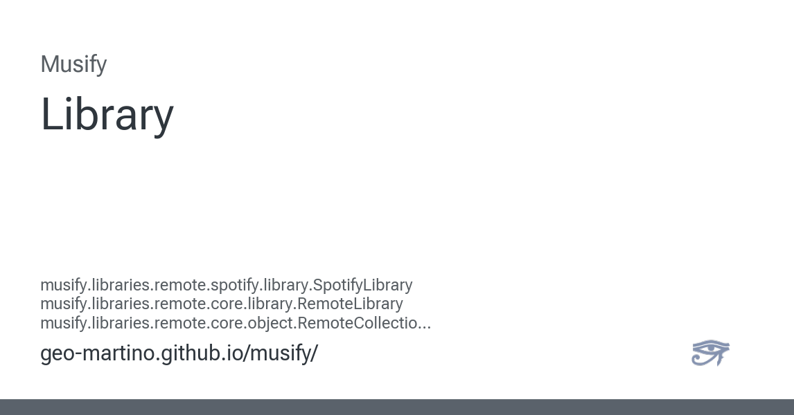Library — Musify